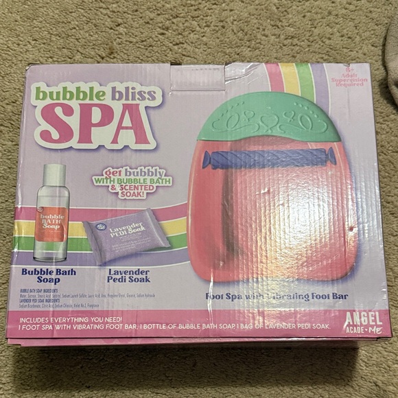 Bath, Skin & Hair | Bubble Bliss Foot Spa Pink And Green | Poshmark